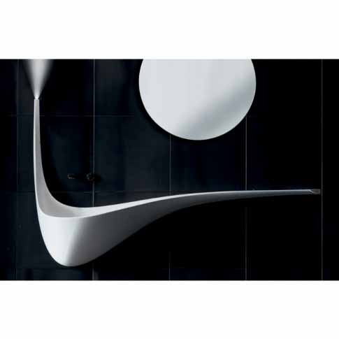 Falper. Wing D5Q wall hung cristalplant biobased washbasin