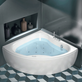 Corner Whirlpool Tub Hafro Diva 2DVA1N8