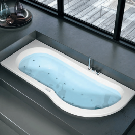 Corner Whirlpool Tub Hafro Gamma 2GMA1S8