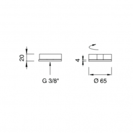 Cea Design Giotto GIO 34 countertop shut-off valve