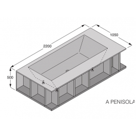 Boffi SWIM C QAWGPF01 free standing bathtub